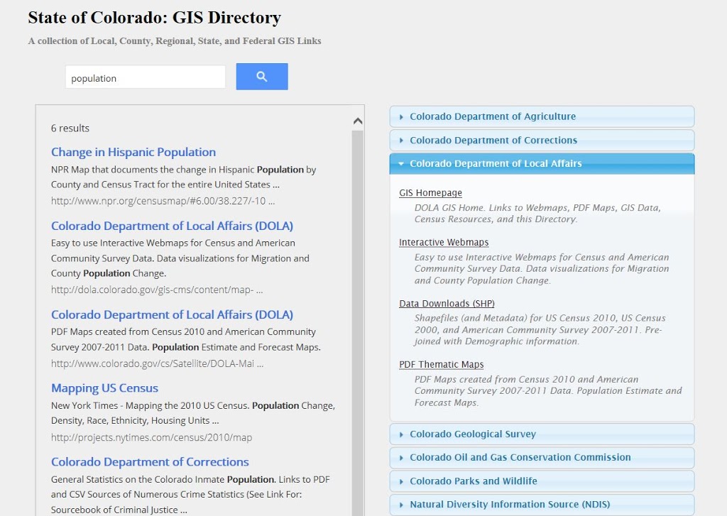 GIS Maps and Data – Colorado Virtual Library