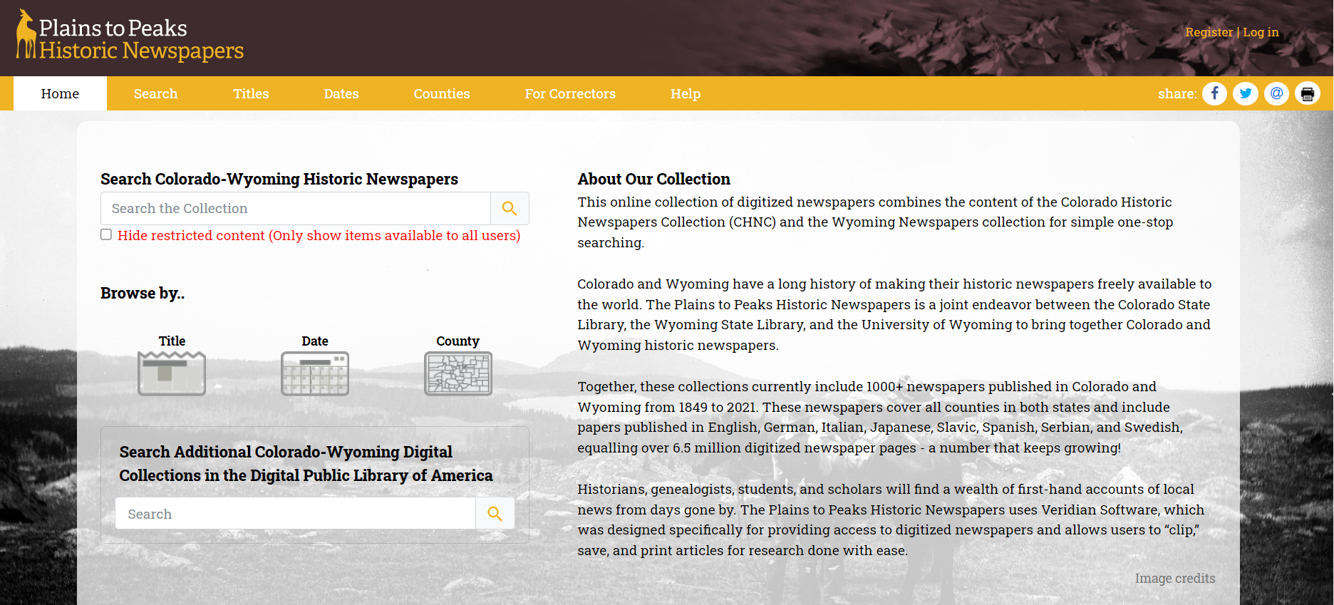 Free Access to Digitized Historic Newspapers: Colorado and Beyond ...